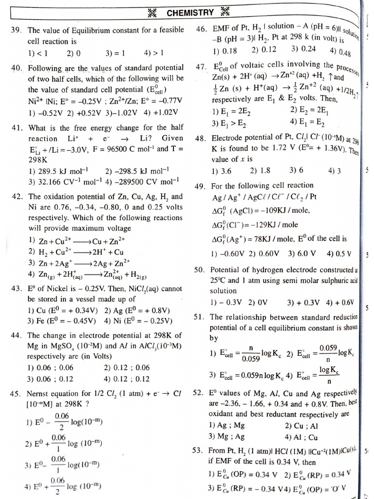 E.Chemistry & Complex Compounds (Refresh SC) | PDF