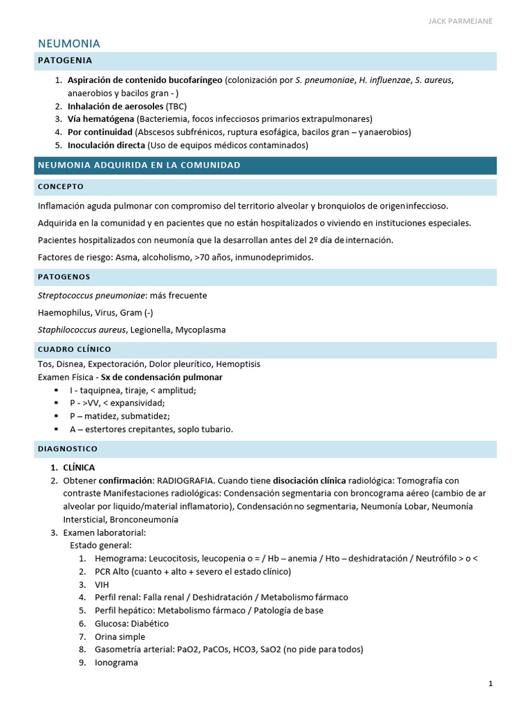 ES - Pneumologia | PDF | Pulmón | Neumonía