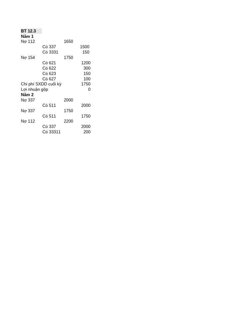 giải BT KTTC2 | PDF