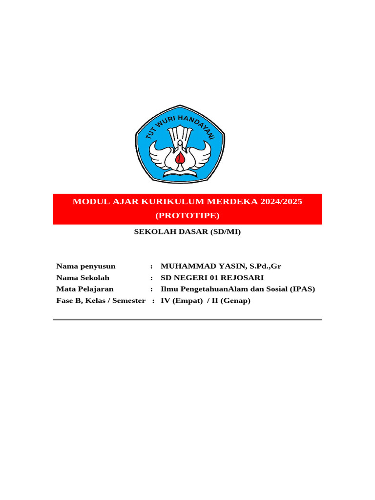 MODUL AJAR BAB 5 MAPEL IPAS Kls 4 | PDF