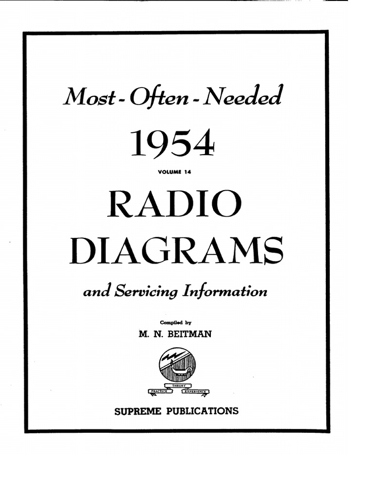 Radio Diagrams 1954 | PDF