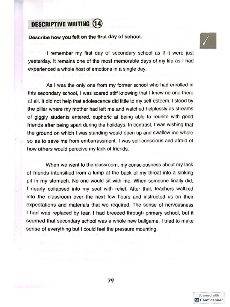 My First Day of School | PDF