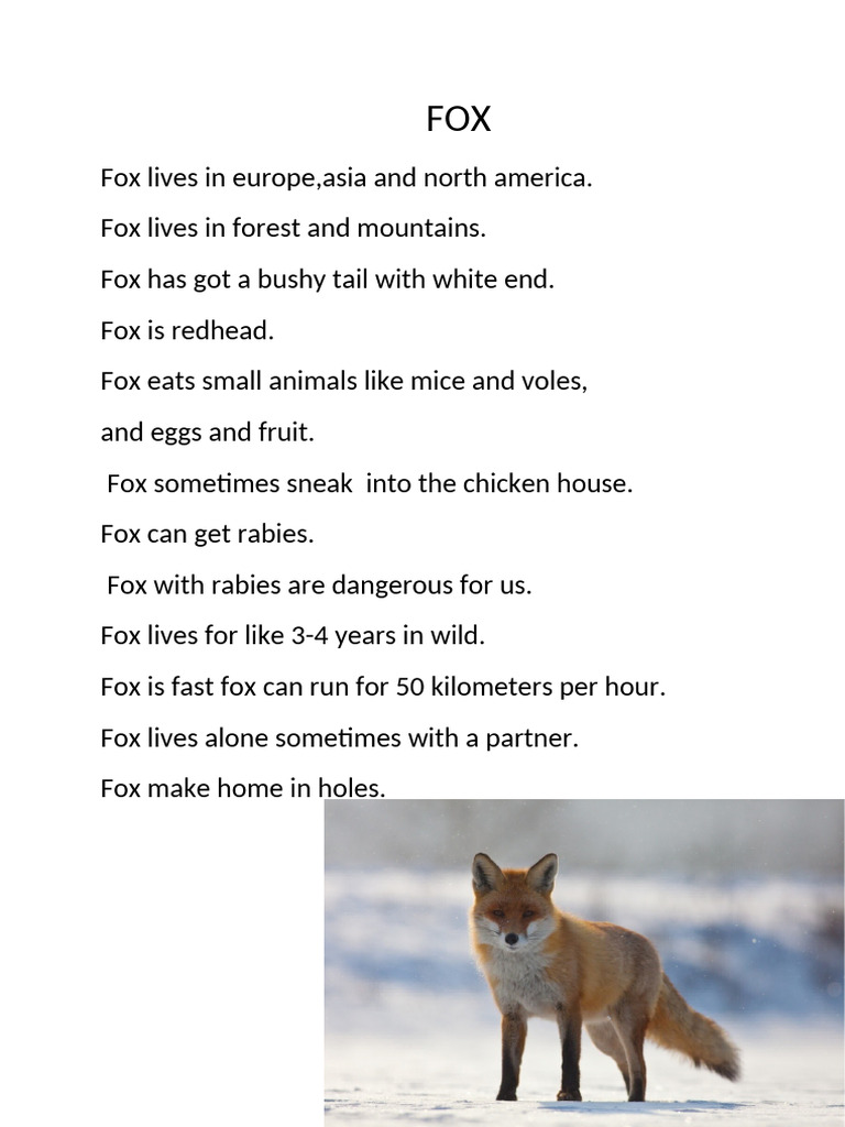 Fox | PDF