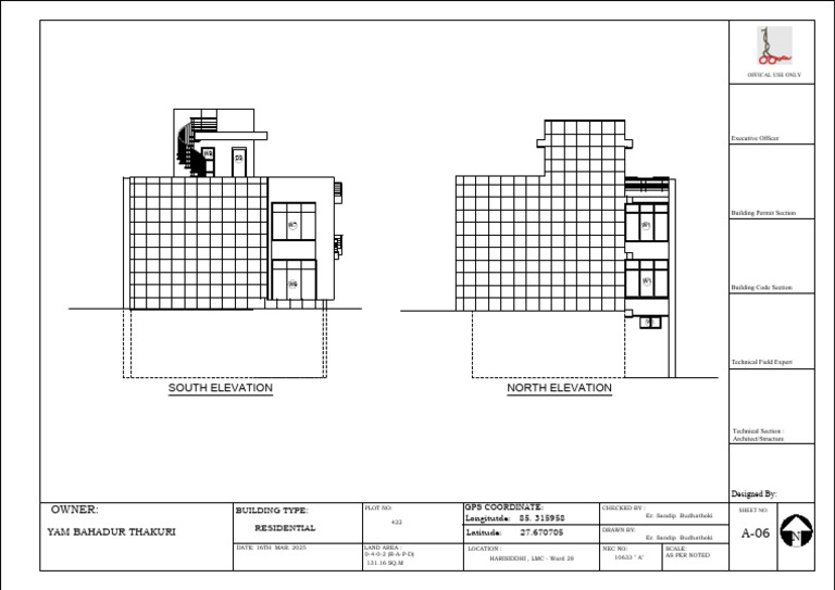 South and North Elevation | PDF