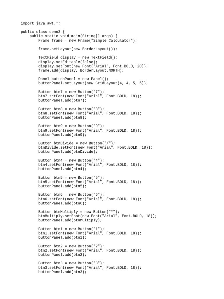 PR 3 Only Calculator Design | PDF | Arial | Sans Serif Typefaces