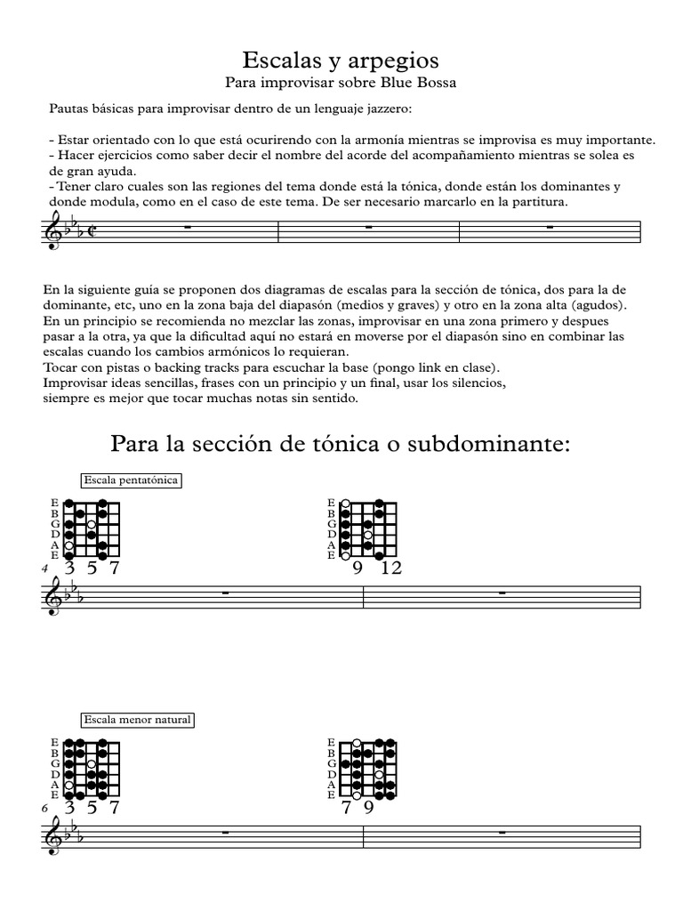 Escalas_y_arpegios_-_Partitura_completa | PDF | Escala (música) | Armonía