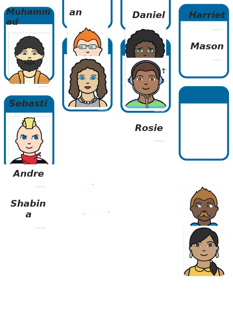 Guess Who Character Cards | PDF