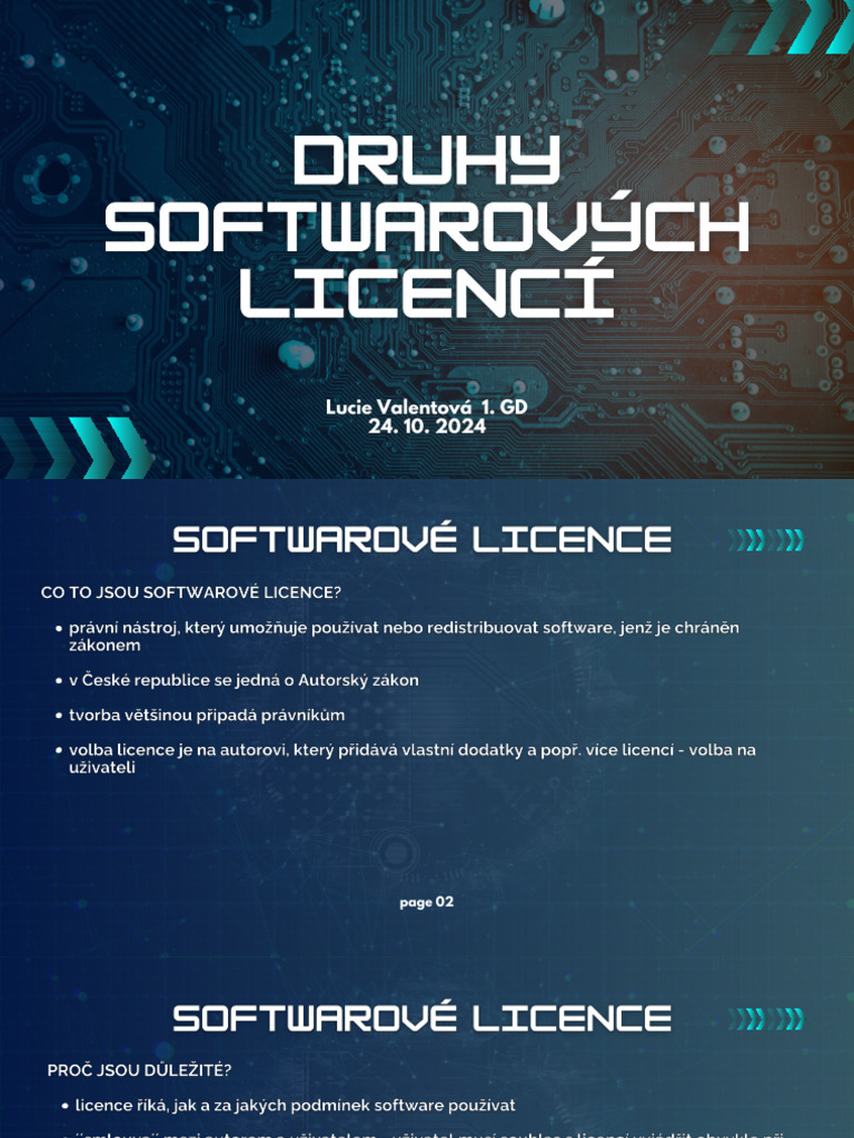 Druhy Softwarových Licencí | PDF