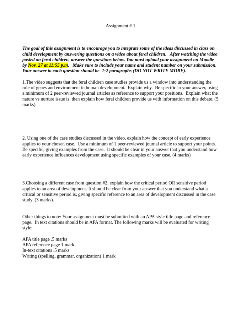Feral Children: Nature vs. Nurture Insights | PDF