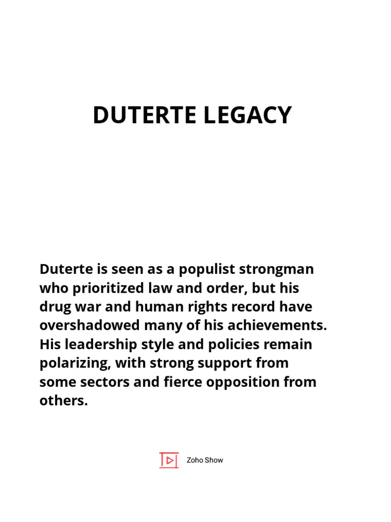 Duterte Legacy | PDF