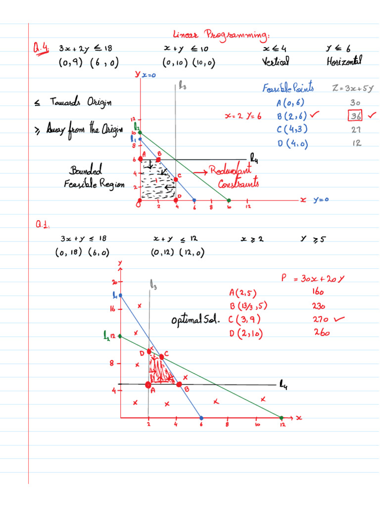 Ch. 4 Linear Programming Handouts-1 | PDF