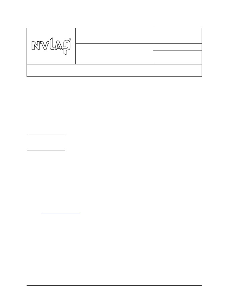 NIST CCT LAP Update: Work Plan Revision | PDF
