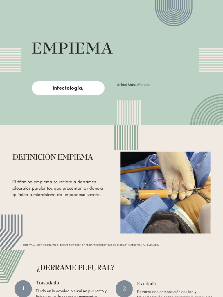 Empiema | PDF | Inflamación | Especialidades Medicas