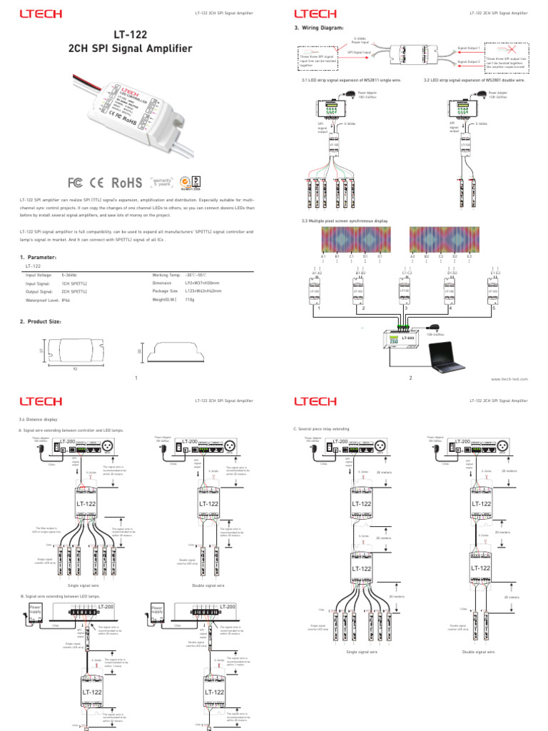 lt-122 en | PDF | Amplifier | Power Supply