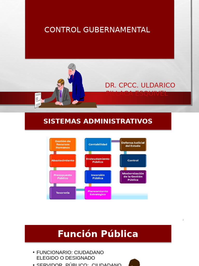 EXPOSICION MAGISTRALGESTIÓN Y CONTROL GUBERNAMENTAL | PDF | Auditoría | Negocios económicos
