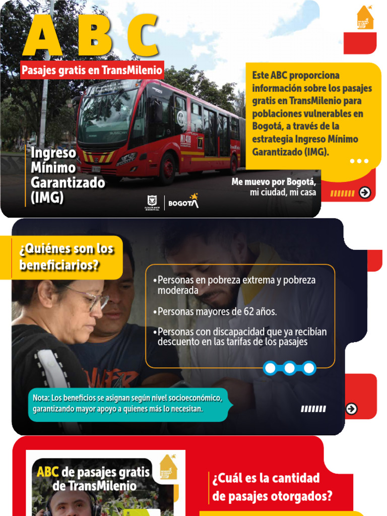Pasajes Gratis en TransMilenio 2025 | PDF | Facebook
