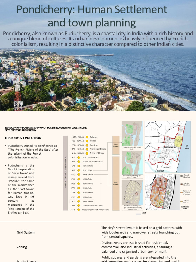 Pondicherry's Urban Planning Legacy | PDF | Urban Planning | Urbanization