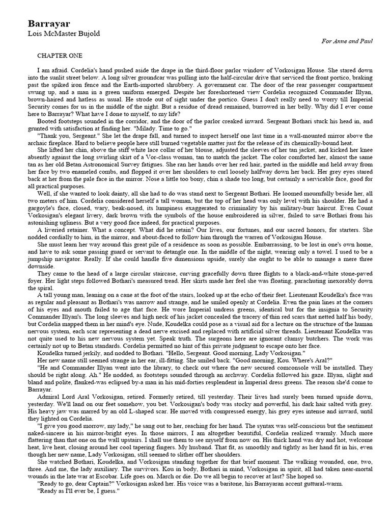 Bujold, Lois McMaster - Miles Vorkosigan 05 - Barrayar - Lois Mcmaster ...