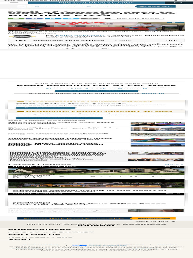Mall of America Is Suing To Evict Minneapolis' Slice Brothers Pizza ...