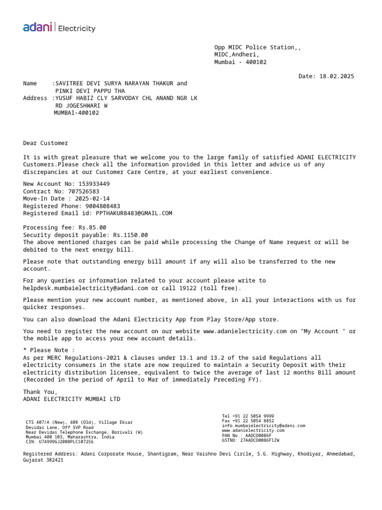 Welcome Letter(153933449) | PDF | Telecommunications | Service Industries