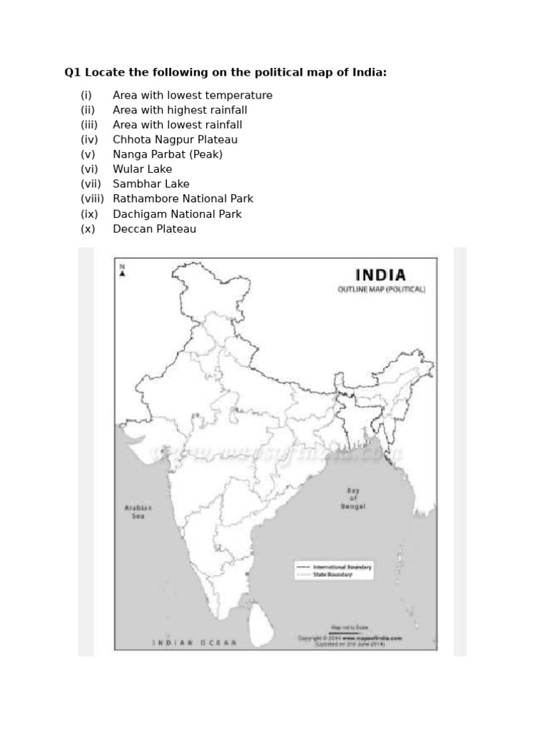 Revision Test Geo Class 11th | PDF