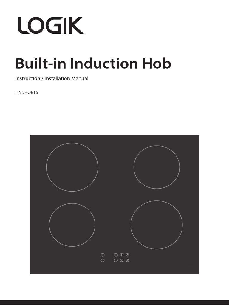Logik Induction Hob Installation Guide | PDF | Stir Frying | Mains ...