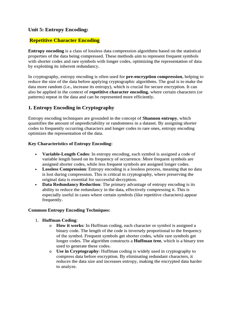 Unit 5 Data Compression | PDF | Data Compression | Encryption