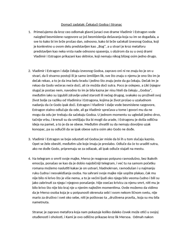 Domaći Zadatak | PDF