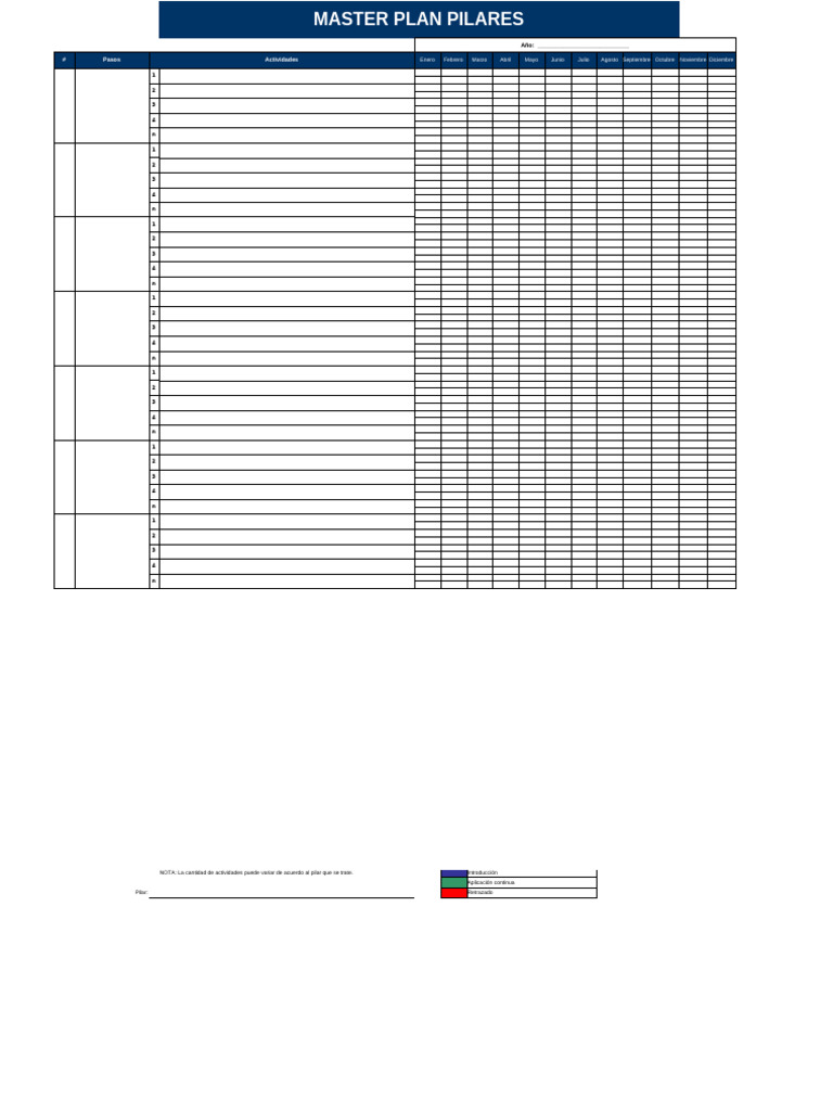 020 Formato Master Plan Pilares | PDF