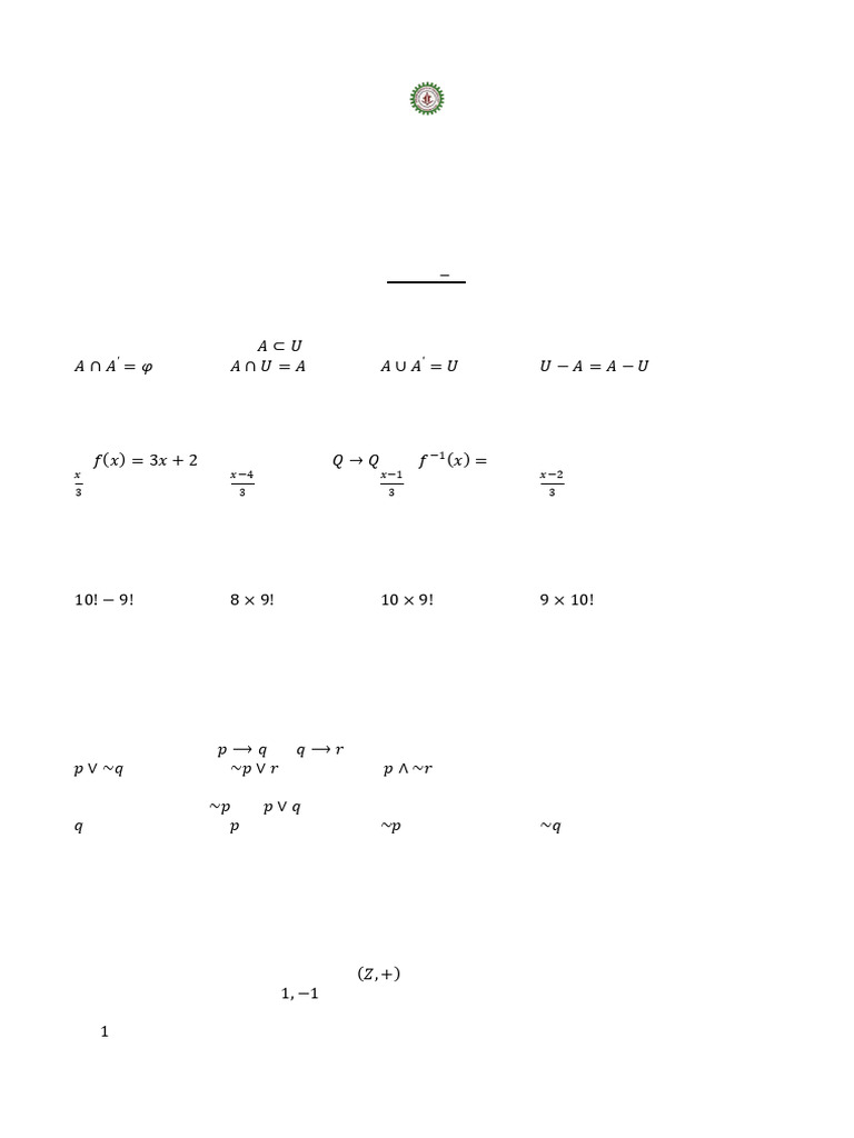 PCC-CS 401 - Final 22-23 | PDF | Mathematical Relations | Discrete Mathematics