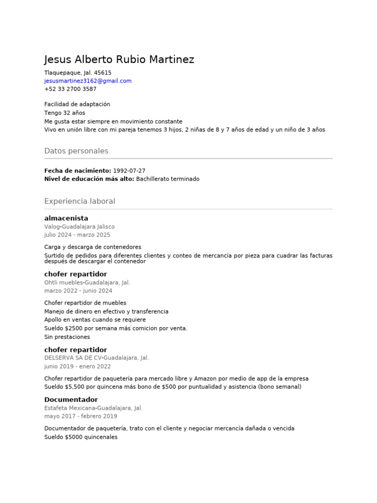 Jesus Alberto Rubio Martinez | PDF