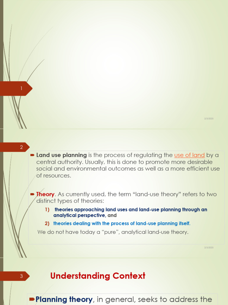 Land Use Planning Theories Explained | PDF | System | Value (Economics)