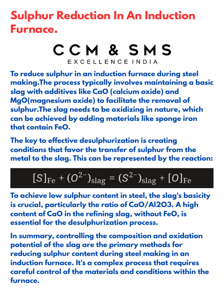 Sulphur Reduction in Induction Furnaces | PDF