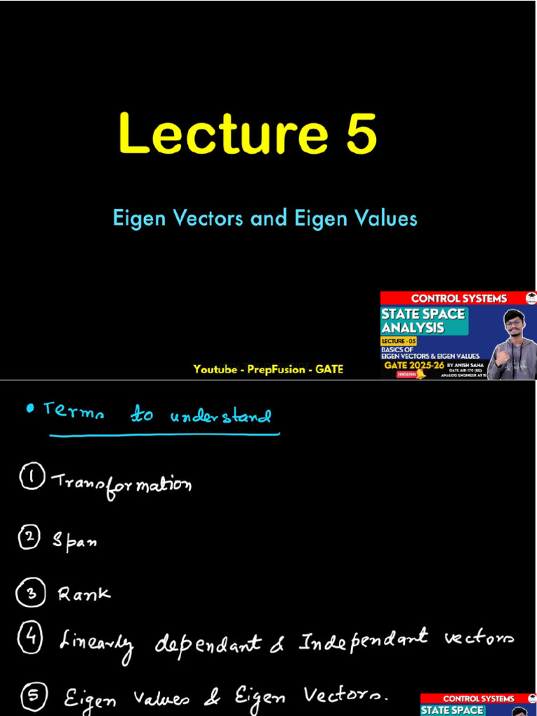 State Space Analysis Lec 5 PDF | PDF