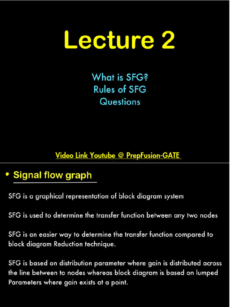 Complete Notes of Signal Flow Graph | PDF