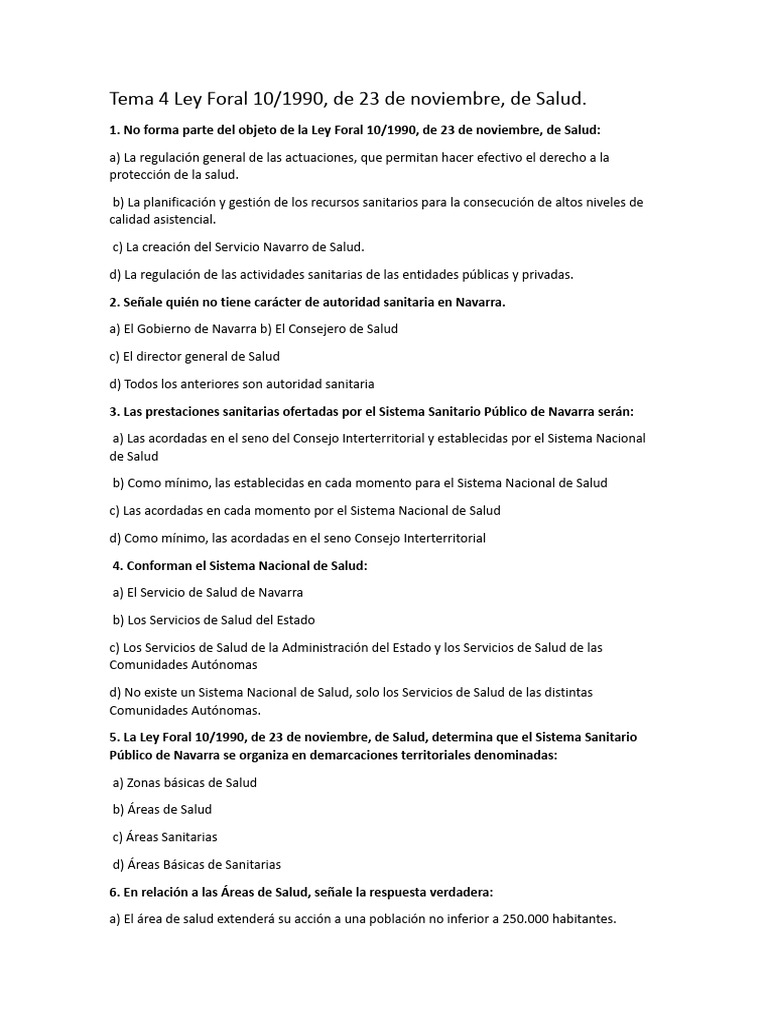 Tema 4 Ley Foral 10 | PDF | Ministerio (Departamento de Gobierno ...
