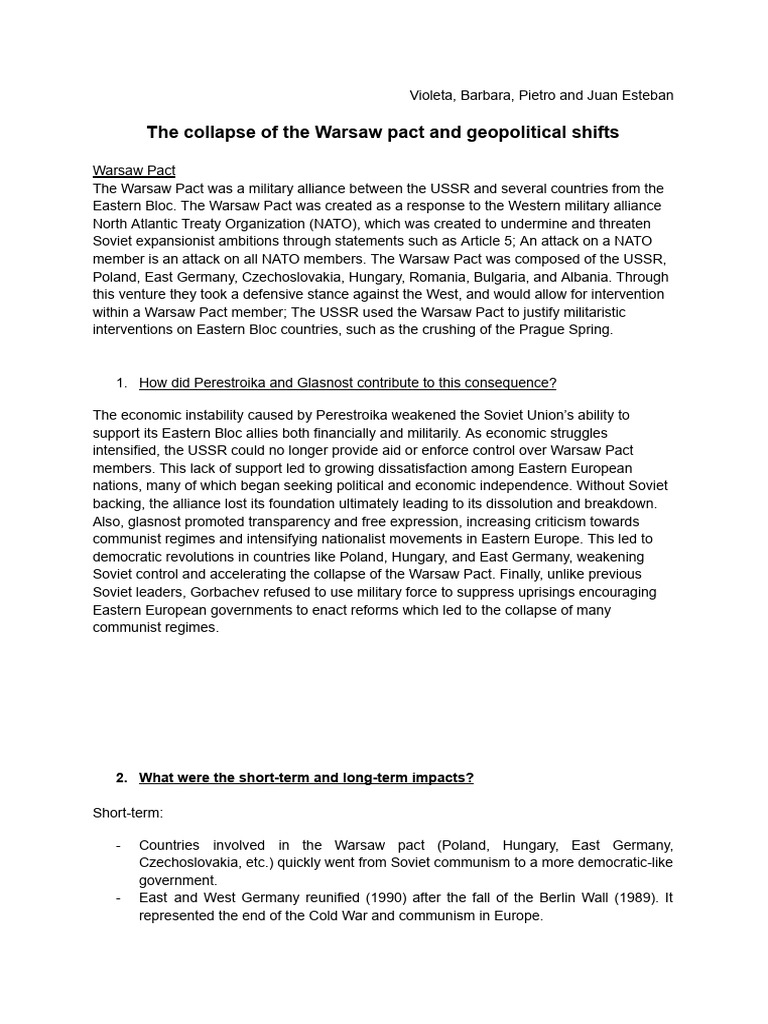 Group 3 | PDF | Warsaw Pact | Soviet Union