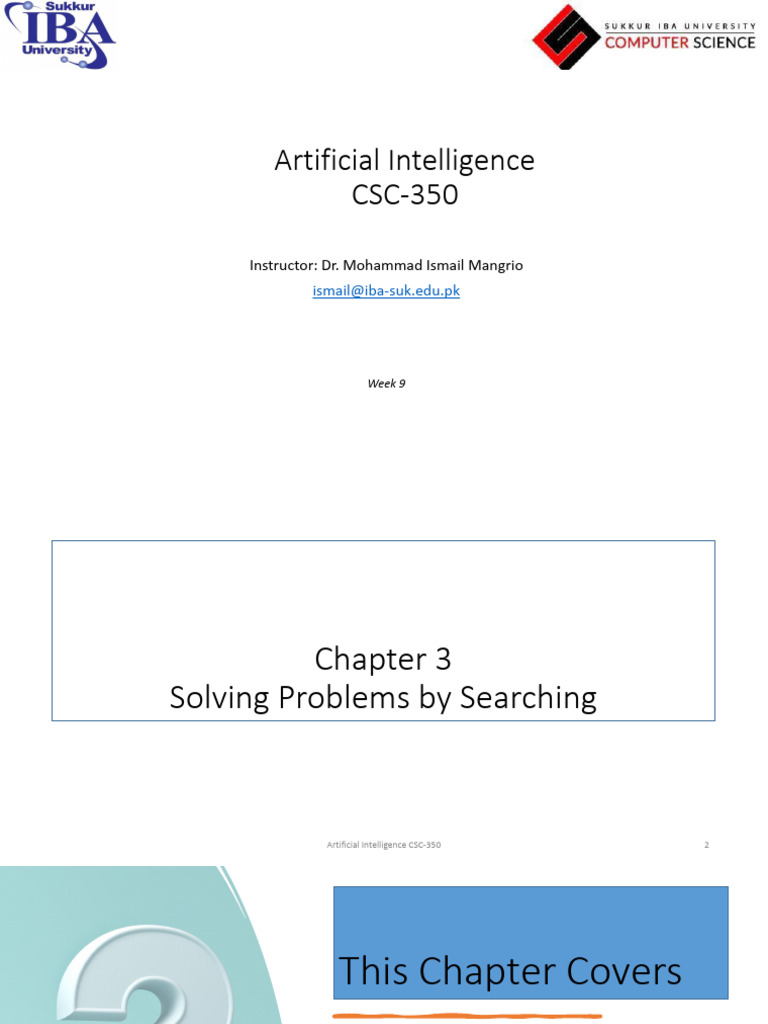 Ai-Week8-Ch3-Solving Problems by Searching_Part B | PDF | Theoretical Computer Science | Algorithms