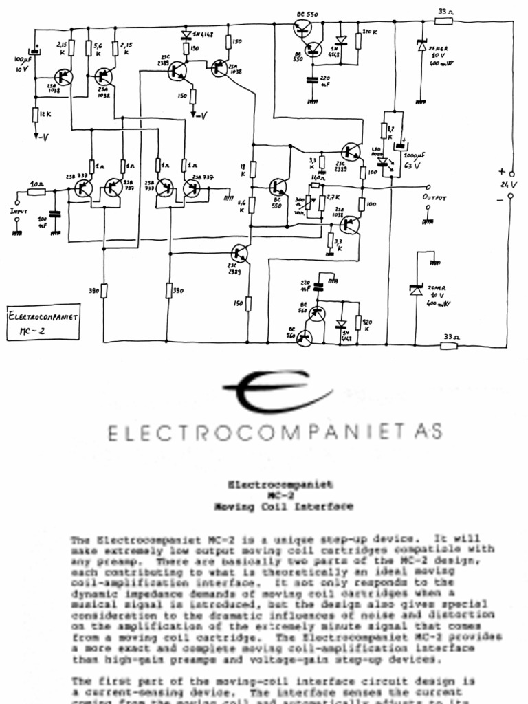 Electrocompaniet - Pre-Pre Phono MC-2 | PDF | Amplifier | Electrical Engineering