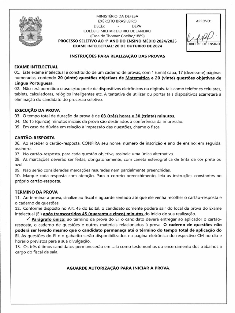 PRV 1 Ano 2024 | PDF