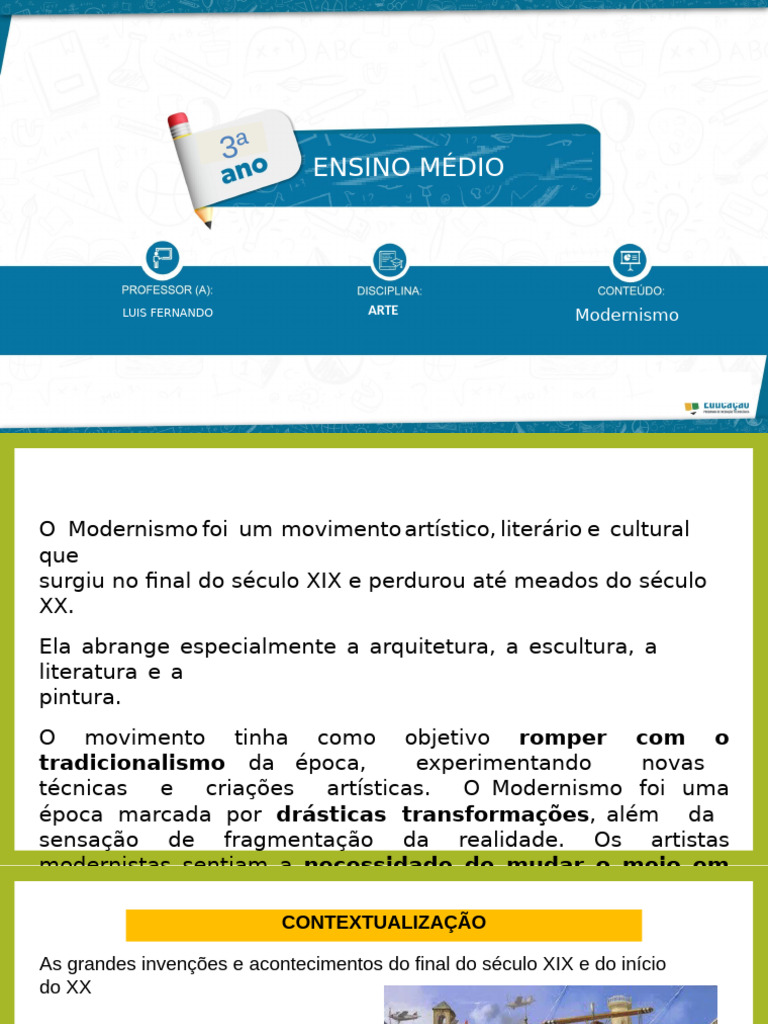 modernismo- ARTE MODERNA | PDF | Expressionismo | Cubismo