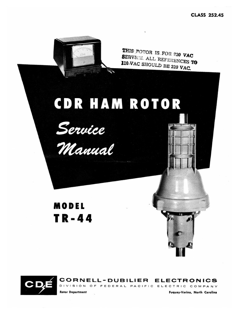 TR-44 - Rotor Manual | PDF