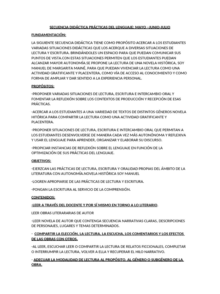 Soy Manuel | PDF | Verbo | Narración