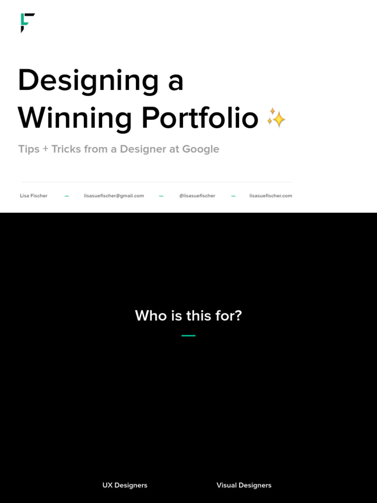 Winning Portfolio Design Tips | PDF | Page Layout | Graphic Design