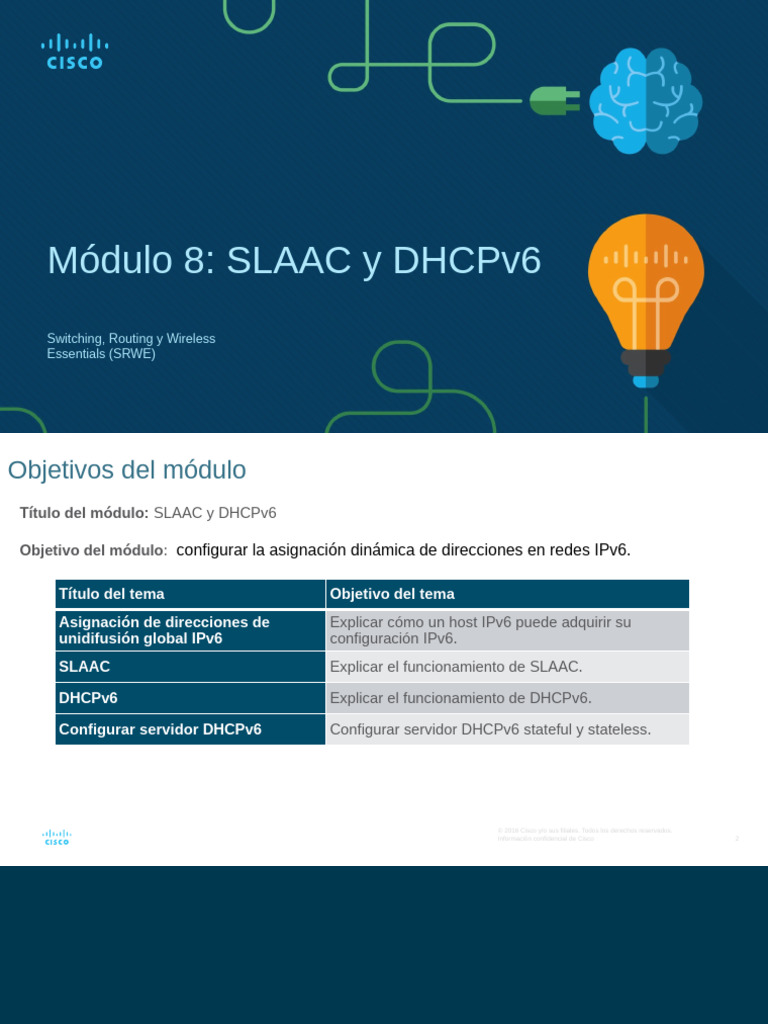 ppt 8 | PDF | Yo Pv6 | Enrutador (Computación)