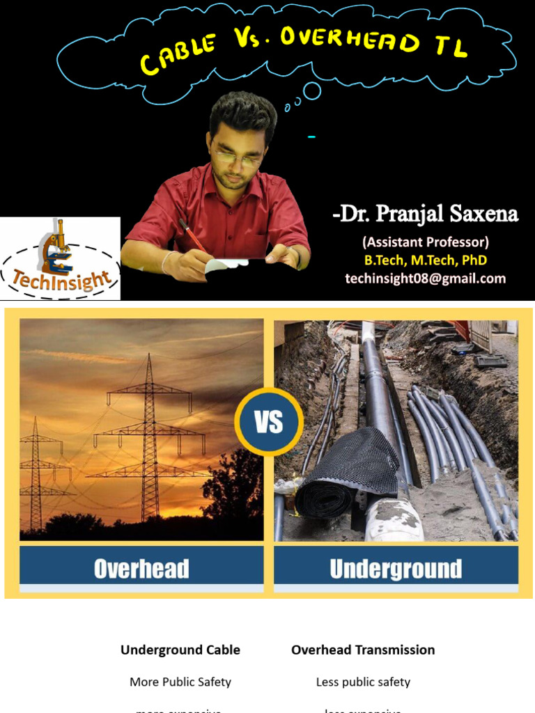 Cable Vs Overhead Transmission Line | PDF | Electric Power Transmission ...