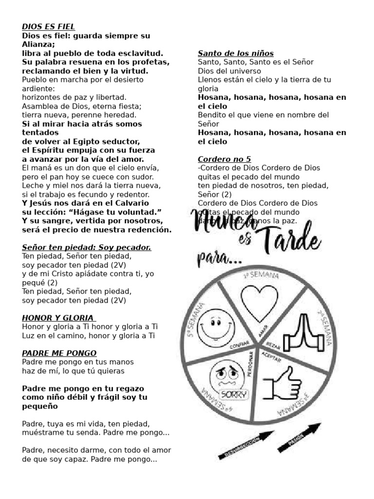 Cantos Cuaresma | PDF | eucaristía | Cristo (título)