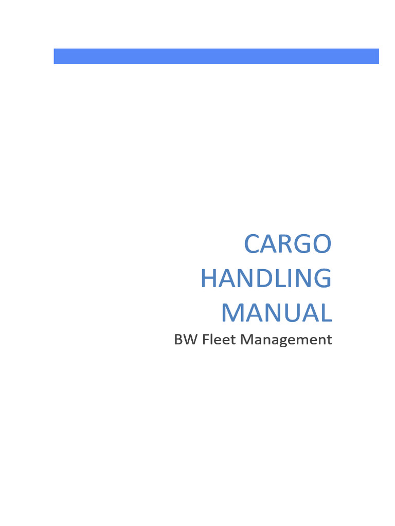 COMLNG001-02 Rev.00 Cargo Handling Manual LNG | PDF | Oil Tanker ...