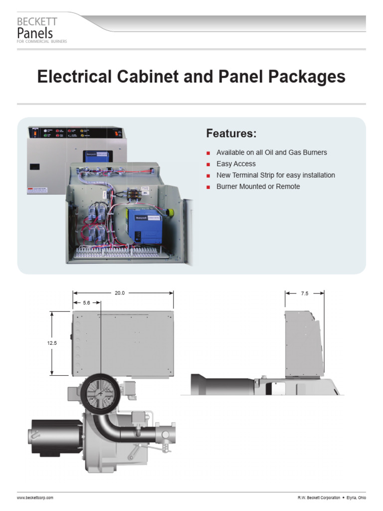 Commercial Burner Control Panels | PDF | Energy Technology