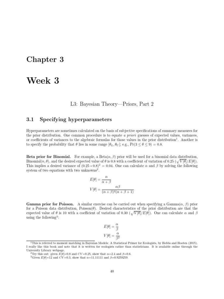 BT Wk3 LectureNotes | PDF | Normal Distribution | Bayesian Inference